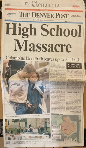 Denver Post Columbine Massacre April 21 1999 Newspaper | Supernaught
