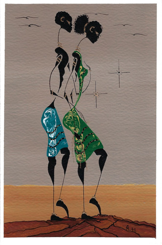 Alphonso Howard Symphony Card Painting 37 | Supernaught