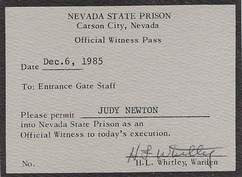 Carroll Edward Cole Execution Pass Letter and Envelope Set | Supernaught