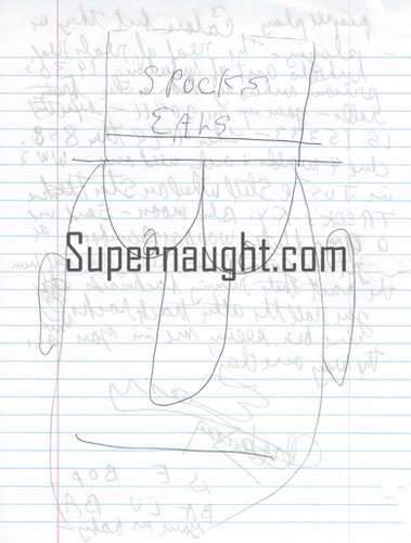 Charles Manson Spocks Ears Letter and Drawing Signed | Supernaught