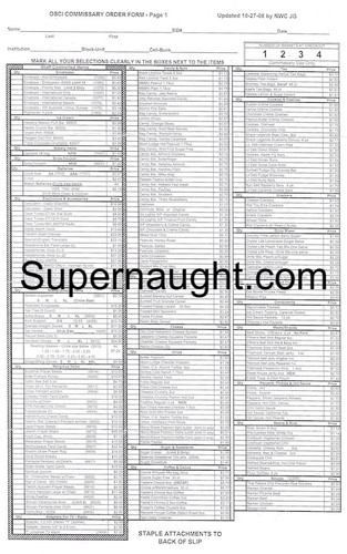 Kip Kinkel Signed Envelope with Prison Commissary Form | Supernaught