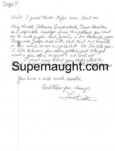 Hadden Clark Alter Ego Kristen Letter and Envelope Artwork Set Both ...