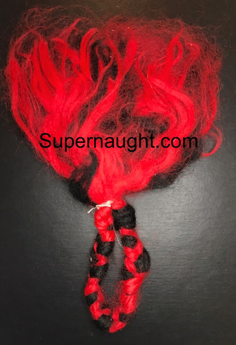 Charles Manson Red and Black Voodoo Doll String Artwork | Supernaught