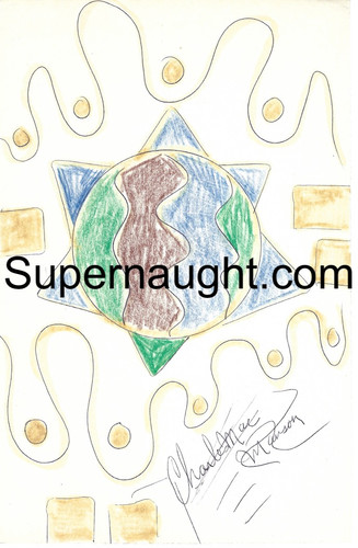 Charles Manson Abstract Artwork Signed | Supernaught