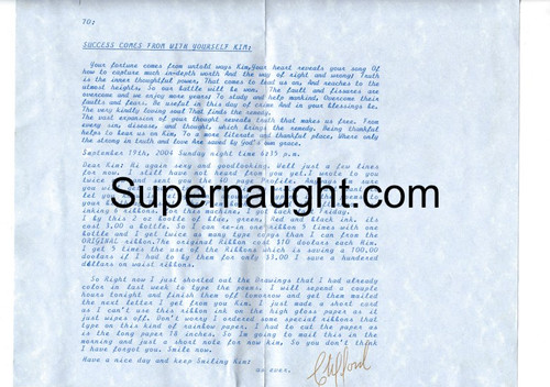 Clifford Olson Handmade Card Signed With Envelope | Supernaught