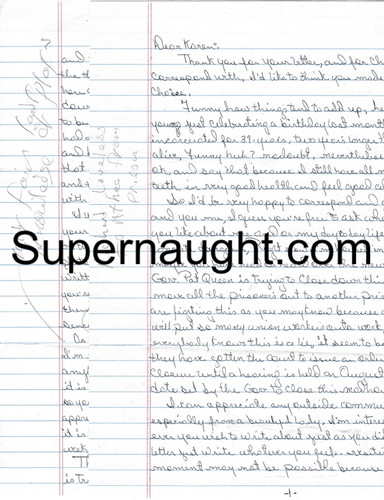 Henry Brisbon Letter Envelope Set Both Signed with Newspaper Article ...