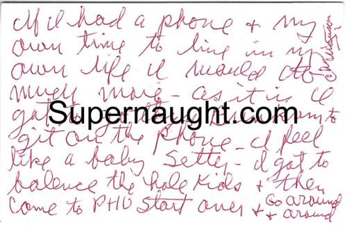 Charles Manson Postcard Signed Twice | Supernaught
