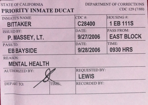 Lawrence Bittaker Mental Health Inmate Pass | Supernaught