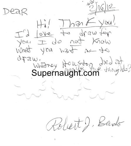 Robert Bardo Card Letter and Envelope All Three Signed | Supernaught