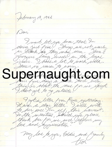 Ted Bundy One Page Letter and Envelope Set Both Signed | Supernaught