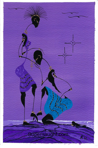 Alphonso Howard Symphony Card Painting 38 | Supernaught