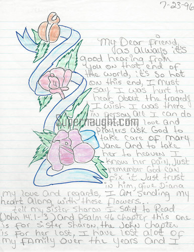 Bobby Joe Maxwell Letter Artwork and Envelope Set Both Signed | Supernaught