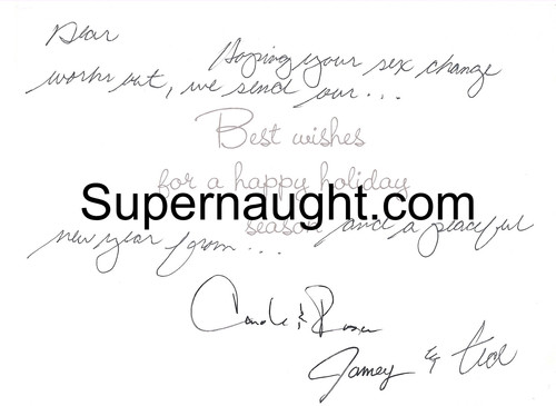 Ted Bundy 1985 Christmas Card and Envelope Both Signed | Supernaught