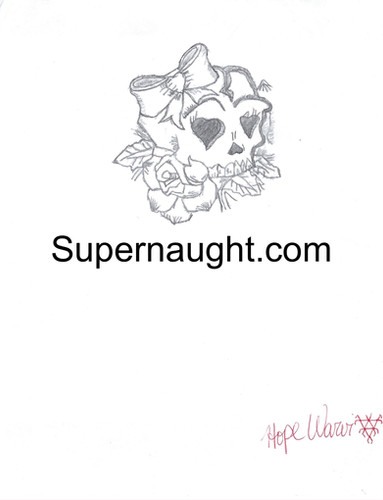 Hope Warvi Skull Drawing Signed | Supernaught