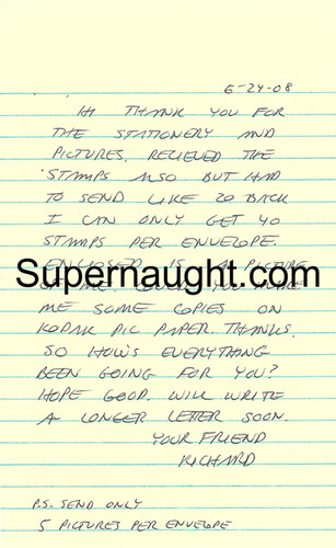 Richard Ramirez Letter and Envelope Set Both Signed | Supernaught