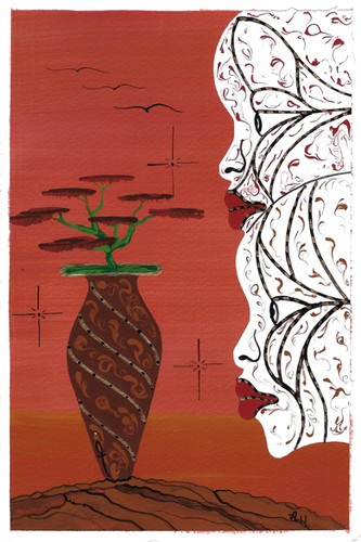 Alphonso Howard Card Painting 18 | Supernaught