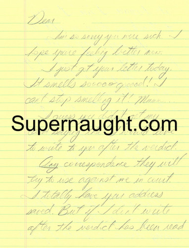 Glenn Helzer County Signed County Jail Letter and Envelope Set