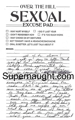 Richard Ramirez Who Wants to Give Me Head Signed Letter | Supernaught