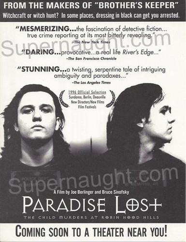 Paradise Lost West Memphis Three Original Documentary Flyer