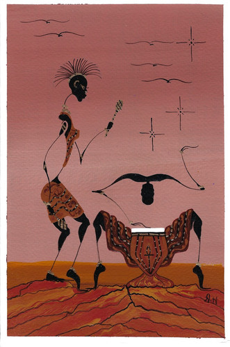 Alphonso Howard Symphony Card Painting 5 | Supernaught