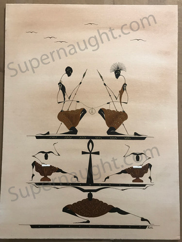 Alphonso Howard Giant Painting Signed