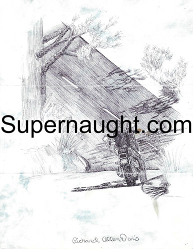 Richard Allen Davis Signed Drawing | Supernaught