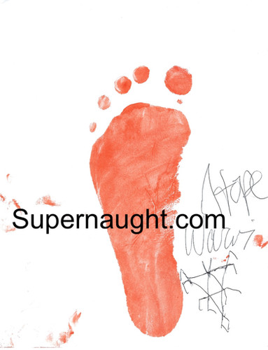 Hope Warvi Left Foot Print Signed | Supernaught