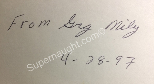 Greg Miley Freeway Killer Card Signed | Supernaught