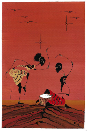 Alphonso Howard Card Painting 15 | Supernaught