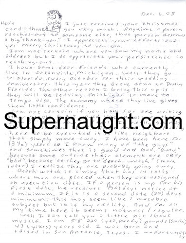 Michael Rodriguez Letter with Doodles Envelope Set Signed | Supernaught