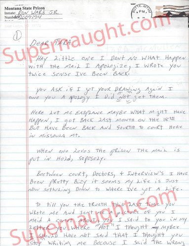 Ron Ward Jr Letter and Envelope Set Signed | Supernaught