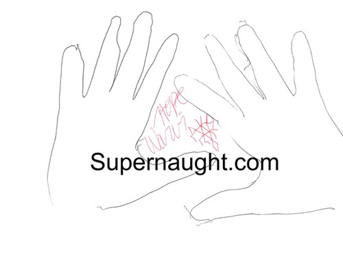 Hope Warvi Hand Tracings Autographed | Supernaught