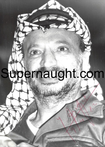 Yasser Arafat Autographed Photo | Supernaught
