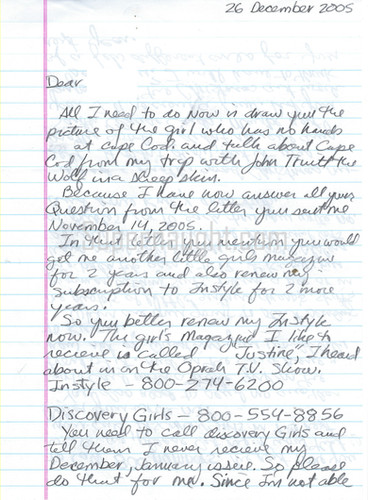 Hadden Clark Alter Ego Kristen Letter and Envelope Set Both Signed ...