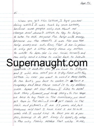 Ronald Dominique Letter and Envelope Both Signed | Supernaught