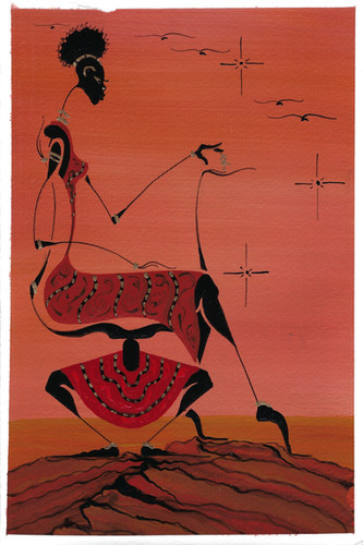 Alphonso Howard Card Painting 28 | Supernaught