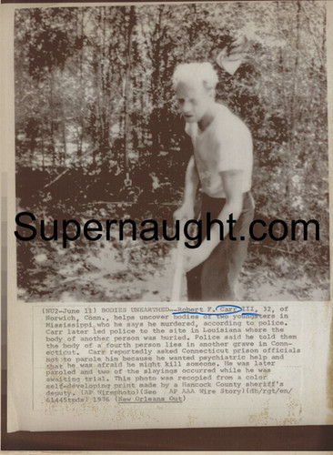 Robert Carr Unearthed Remains Press Photo | Supernaught