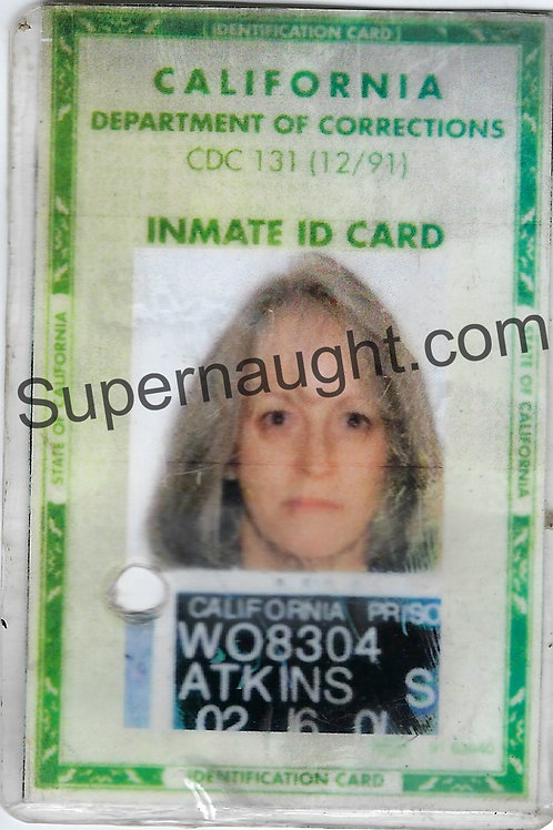 Susan Atkins Inmate ID Card | Supernaught