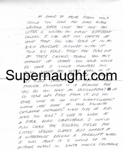 Richard Ramirez Letter and Envelope Both Signed | Supernaught