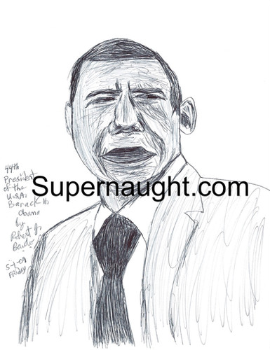 Robert Bardo President Barack Obama Portrait Signed | Supernaught