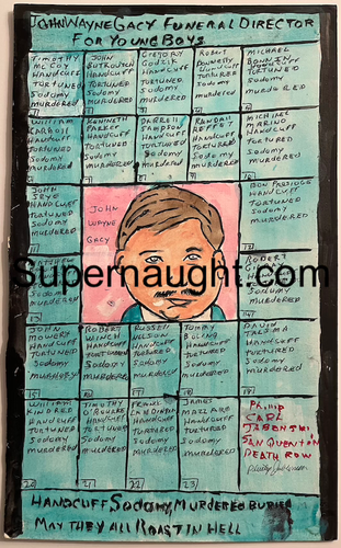 Phillip Jablonski John Wayne Gacy Funeral Director Painting Signed ...