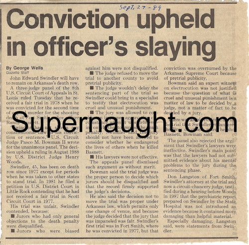 John Swindler Newspaper Article | Supernaught
