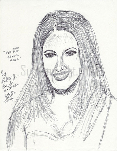 Robert Bardo Jenna Haze Drawing Signed | Supernaught