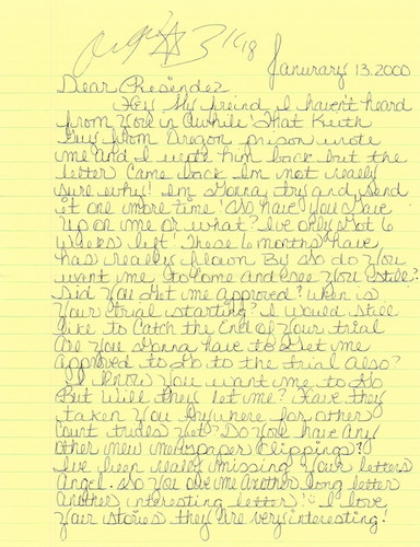 Angel Resendiz Jan 2000 Letter to Resendiz Signed Angel | Supernaught