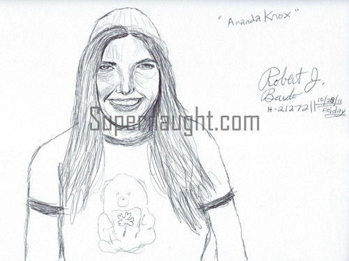 Robert Bardo Signed Amanda Knox Artwork | Supernaught