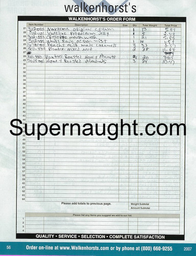 Charles Manson Package Order Form | Supernaught