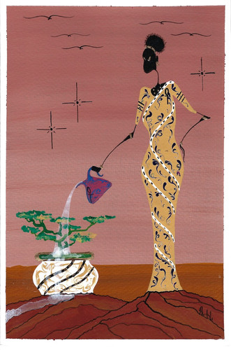 Alphonso Howard Symphony Card Painting 8 | Supernaught