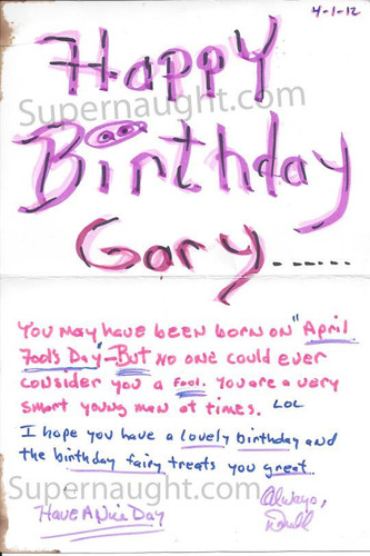 Donald Harvey Signed Prison Birthday Card | Supernaught