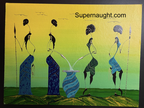 Alphonso Howard Brown Symphony Painting | Supernaught