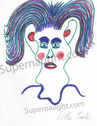 Ottis Toole Female Drawing Signed | Supernaught